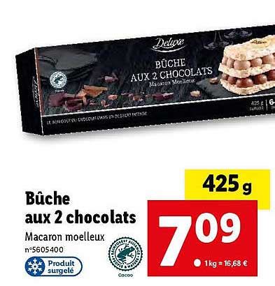 Promo Bûche Aux 2 Chocolats Deluxe chez Lidl iCatalogue fr