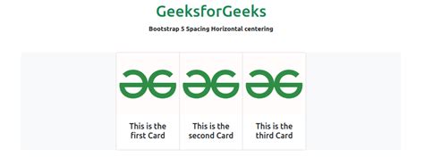 Bootstrap 5 Spacing Horizontal Centering GeeksforGeeks