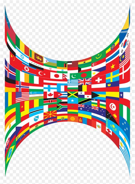 Iconos De La Perspectiva De Las Banderas Del Mundo Png Banderas Del