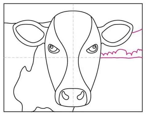 How To Draw A Cows Face In Three Easy Steps