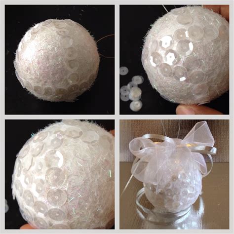 IDEASHOT Cómo hacer esferas navideñas con lentejuelas