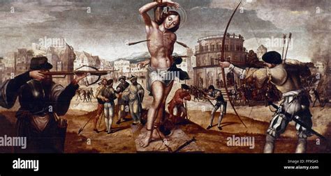 Painting of saint sebastian Banque de photographies et dimages à haute