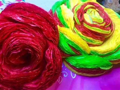 Molde Rosa En Papel Seda Luzka S Creations