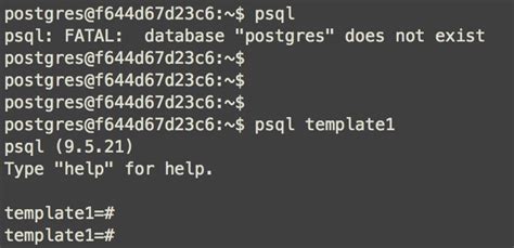 运维笔记 psql fatal database postgres does not exist postgres用户 hello jesson 博客园