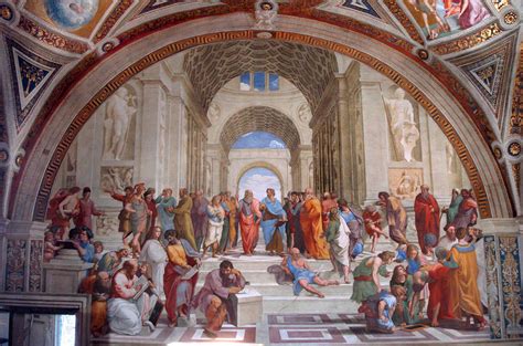 Raphael Santi Sanzio 1483 1520 L école d Athènes dans la chambre de
