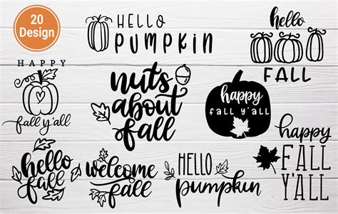 Fall Bundle SVG For Cut File Graphic By Artdee2554 Creative Fabrica
