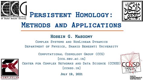 pdf persistent homology methods and applications