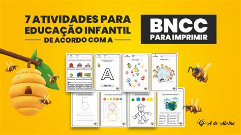 7 atividades para educação infantil de acordo a BNCC para imprimir