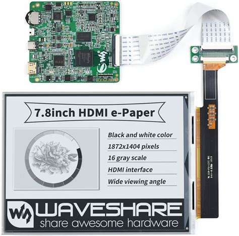Amazon Waveshare 7 8inch E Paper E Ink Display HDMI Display