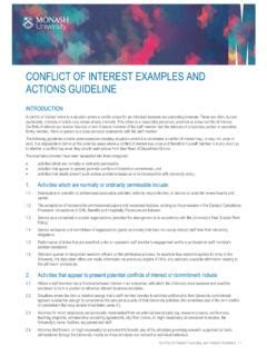 Conflict Of Interest Examples And Actions Guideline Conflict Of
