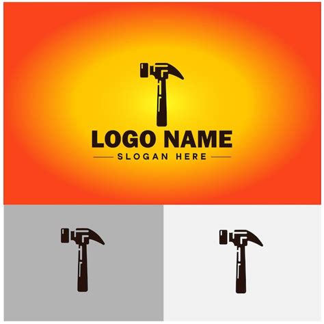 Premium Vector Hammer Logo Icon House Repair Tools Construction Thor