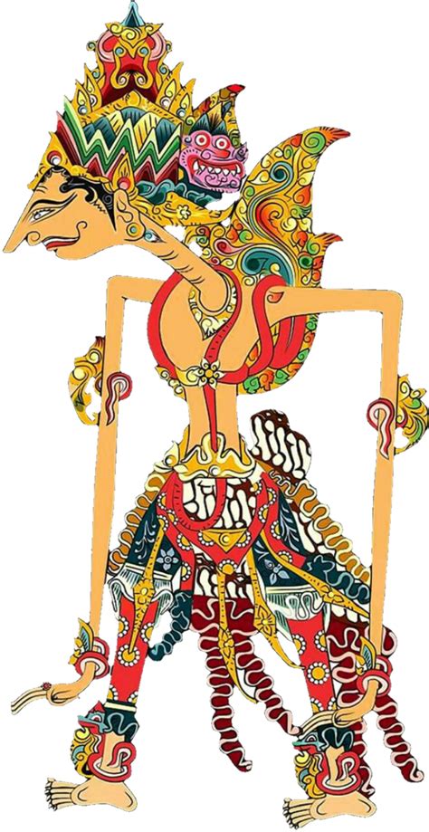 Premium Vector Arjuna Pandawa Wayang Illustration Hand Drawn Indonesian