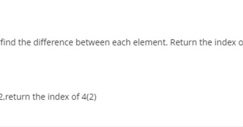 A Integer Array Is Given As Input Find The Difference Between Each