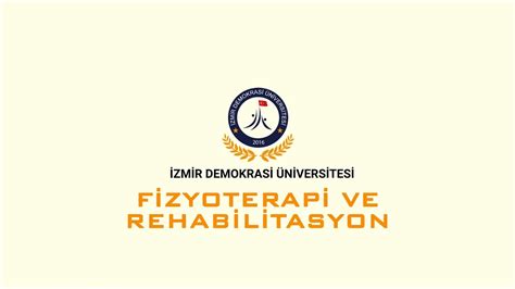 İDÜ FİZYOTERAPİ VE REHABİLİTASYON BÖLÜMÜ TANITIM 2021 YouTube