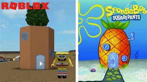 Recreating Spongebobs Pineapple House In Bloxburg Youtube