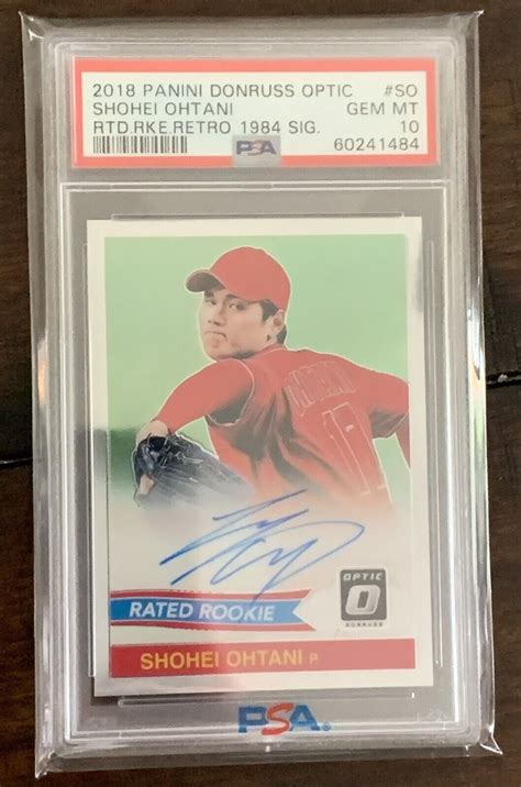 Shohei Ohtani Optic S So Rated Rookie Retro Signatures