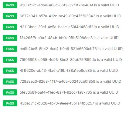 Test For Format Of A UUID Just Getting Started Postman Community