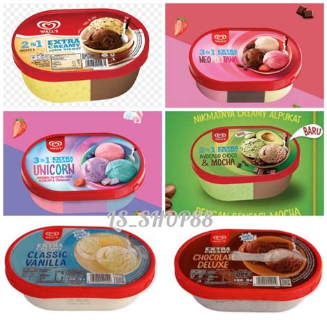 Jual Ice Cream Walls Es Krim Walls Ml Shopee Indonesia