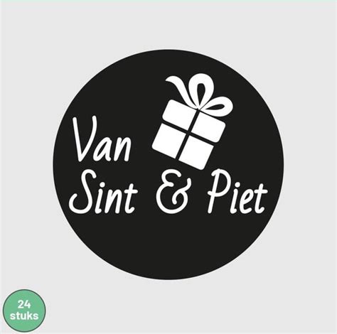 Cadeaustickers Sinterklaas 24 Stuks Kado Inpakken Cadeaulabels Sint