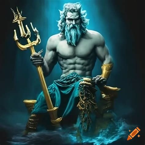 Artwork Of Poseidon Greek God Of The Sea On Craiyon