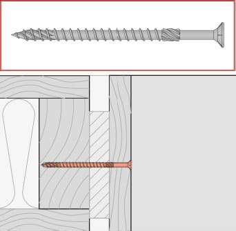 Zestaw wkrętów FAKRO LXF W do montażu schodów strychowych strop