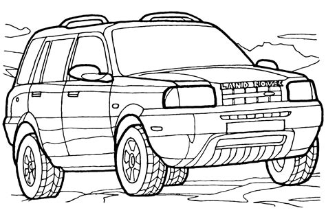 26 Land Rover Coloring Pages ColoringPagesOnly
