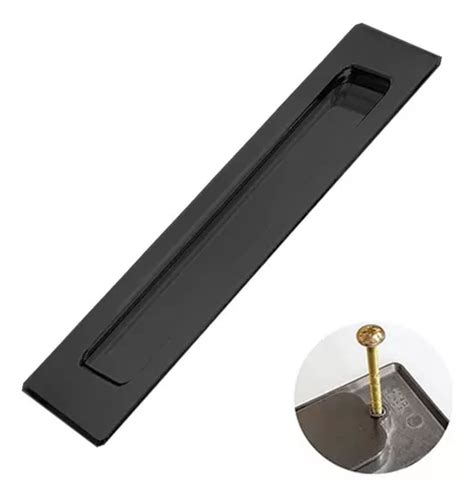 Puxador Concha Embutir 25cm Preto Porta Correr União Mundial MercadoLivre