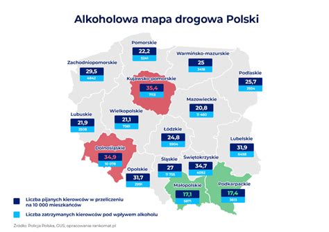 Gdzie w Polsce jest najwięcej pijanych kierowców Oto alkoholowa mapa