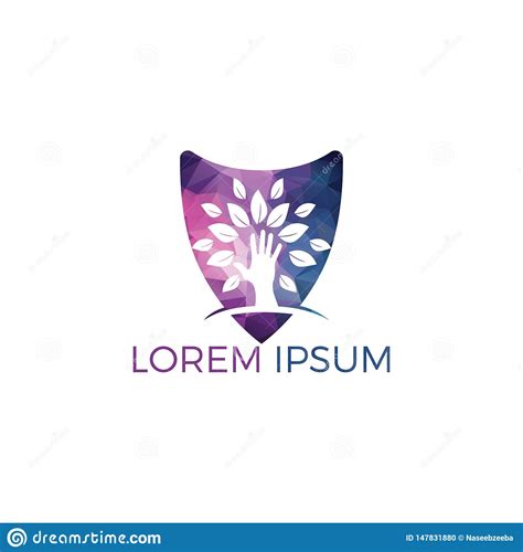 Projeto Verde Criativo Do Logotipo Da Rvore Da M O Logotipo Dos