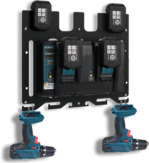 TOPOWN 3in1 Wandhalterung für Makita Akkus 18V 14 4V Ladegeräte und