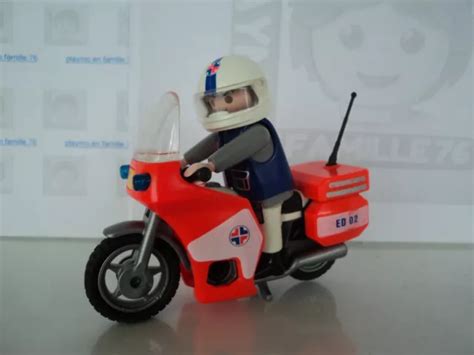 PLAYMOBIL VINTAGE CITY life action secours médecin à moto set 3924 de