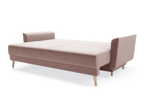 Sofa rozkładana różowa AMBER Salony Agata