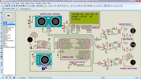 Gas Leakage Detection Water Level And Power Consumption Monitoring