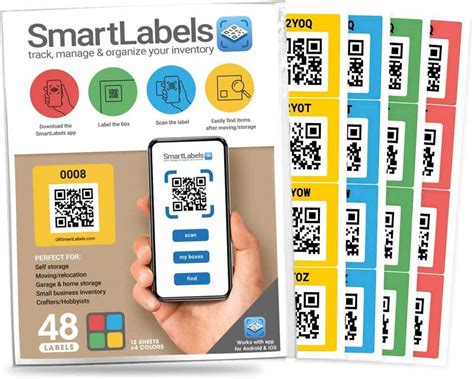 QR Smart Labels Scannable Labels For Storage And Organization QR