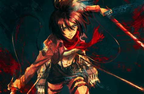 Mikasa Ackerman Wallpaper 4k Mikasa Ackerman 476145 HD Wallpaper