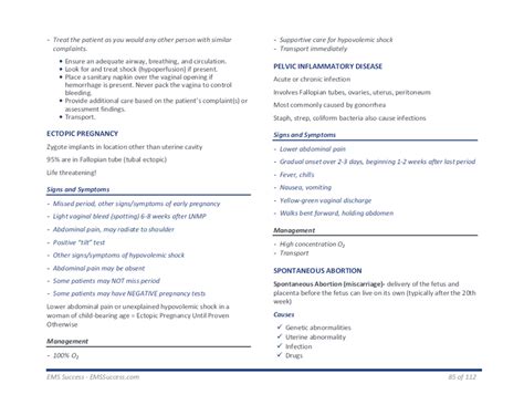 Printable Emt Study Guide