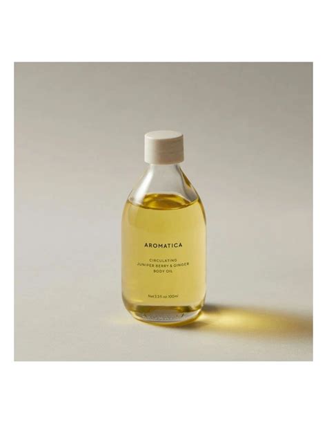 Aromatica Circulating Body Oil Juniper Berry And Ginger 100ml Myer