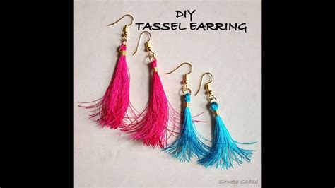 Tassel Ear Hanging How To Make Silk Thread Jewelry Diy Tassel