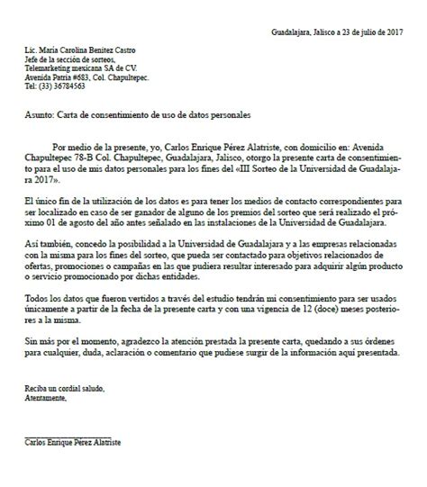 Carta Consentimiento Ejemplos Y Formatos Word PDF