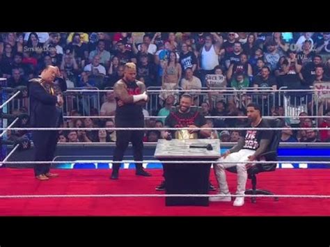 WWE SmackDown 7 21 2023 Jey Uso Roman Reigns Tribal Combat Match At
