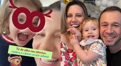 Em tratamento contra câncer filha de Tiago Leifert faz aparição rara