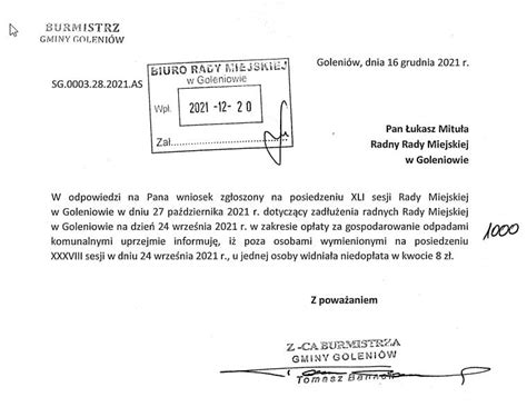 Krupowicz ominął pytanie podpuchę goleniow net Goleniów portal