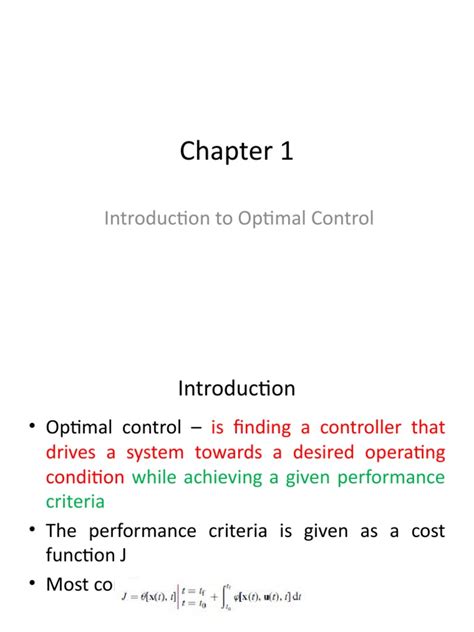 introduction to optimal control pdf optimal control mathematical optimization