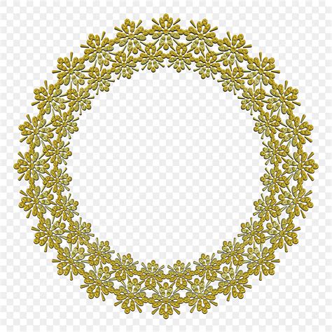 Thai Golden Circle Border Design Thai Circle Border PNG Transparent