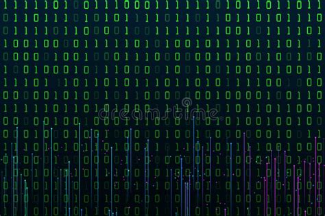 abstract technology binary code background digital binary data and secure data concept with