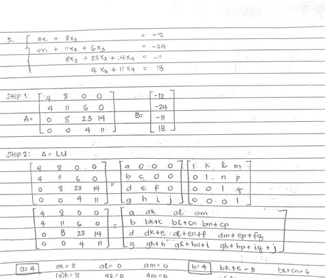 [solved] 4 use only crout factorization for tri diagonal systems to course hero