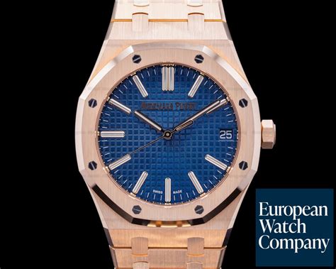 Audemars Piguet 15510OR OO 1320OR 01 Royal Oak Blue Dial 15510OR 50th