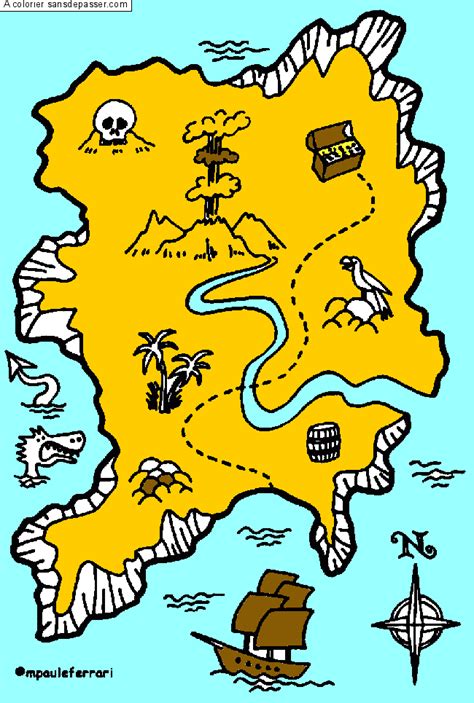 Présentation 54 imagen dessiner une carte au trésor fr thptnganamst