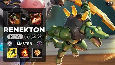 Renekton Vs Teemo Top Kr Master Patch Season Youtube