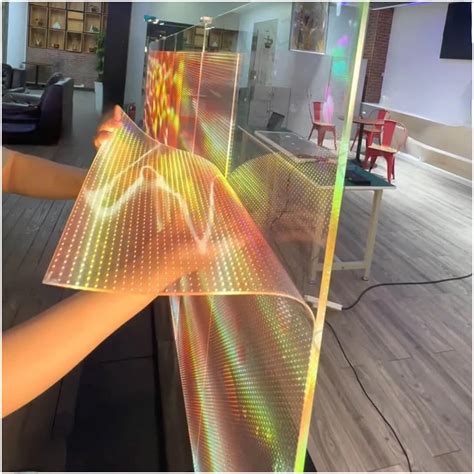 Flexible Transparent LED Film Advertising LED Display Adhesive Super
